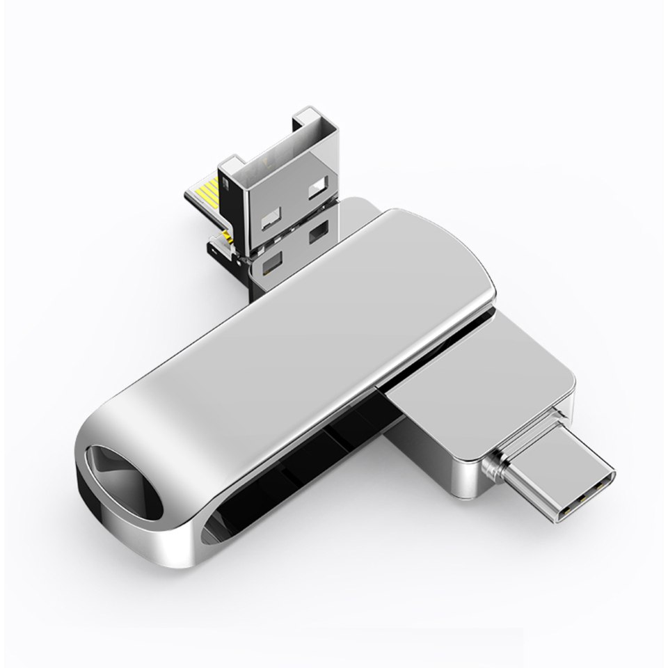 2TB 1TB USB C Flash Drive 4 IN 1 OTG Thumb Drive Stick OTG for iPhone ...
