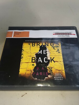 Shelf174F Audiobook~ BRING ME BACK, B.A. PARIS | eBay
