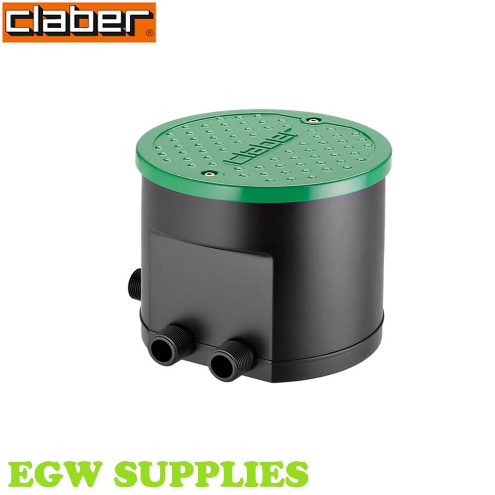 Claber Hydro-4 Valve Box with Timer Programmable Irrigation Solenoid ...