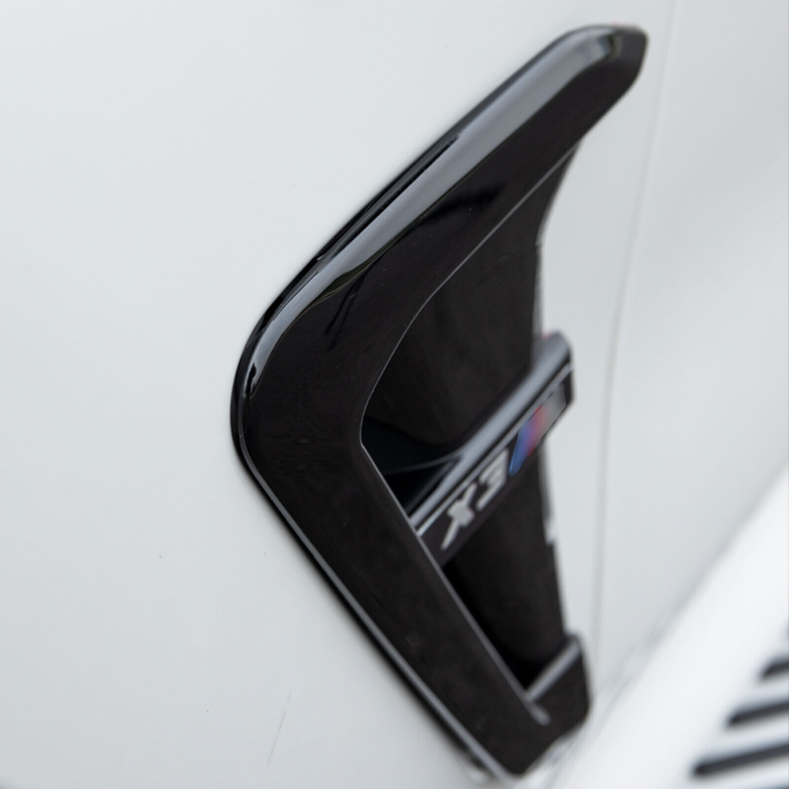 For BMW X3 X3M G01 2018-2022 Black Side Wing Fender Air Guide Vents ...