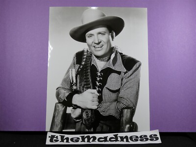 8"x10" B&W Celebrity Photo Gene Autry Singing Cowboy Rudolph Red Nosed ...