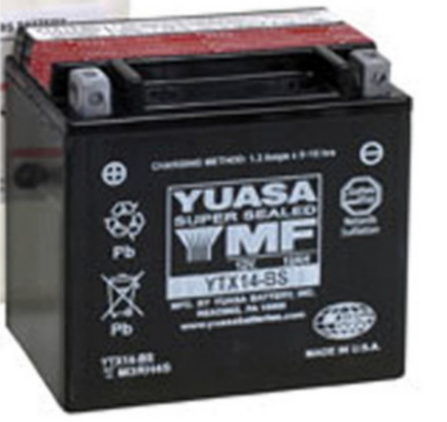 Yuasa Ytx16-Bs Maintenance Free 12 Volt Battery | eBay