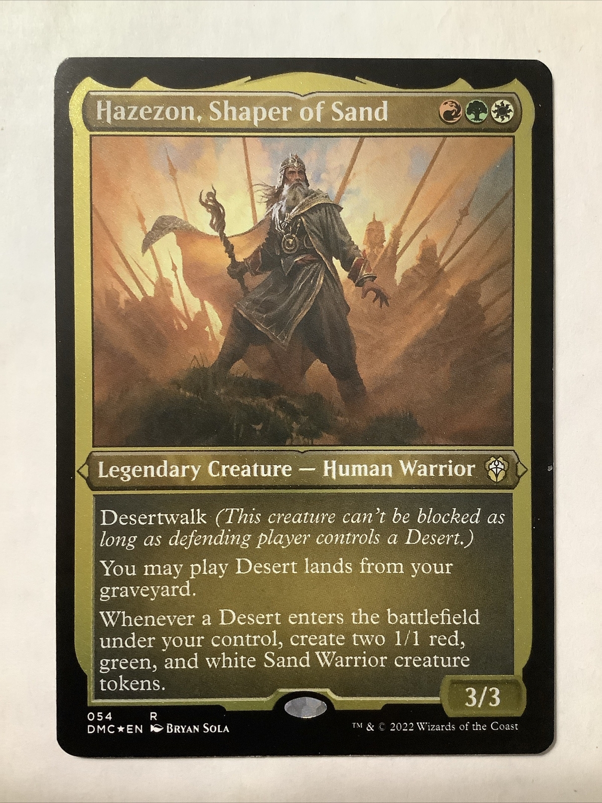 MTG DMC: Hazezon, Shaper Of Sand (Legendary Creature) Etched Foil 054 ...