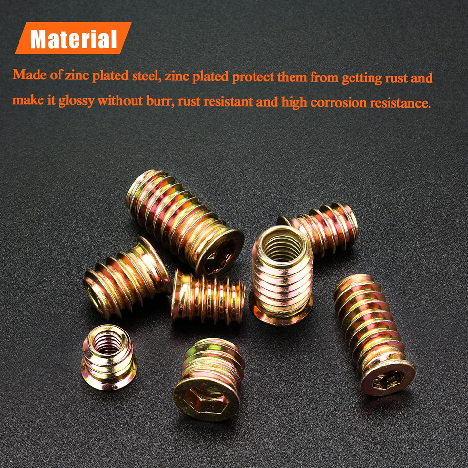 1/4-20, 5/16-18 Threaded Inserts, Wood Inserts, Steel Threaded Inserts ...
