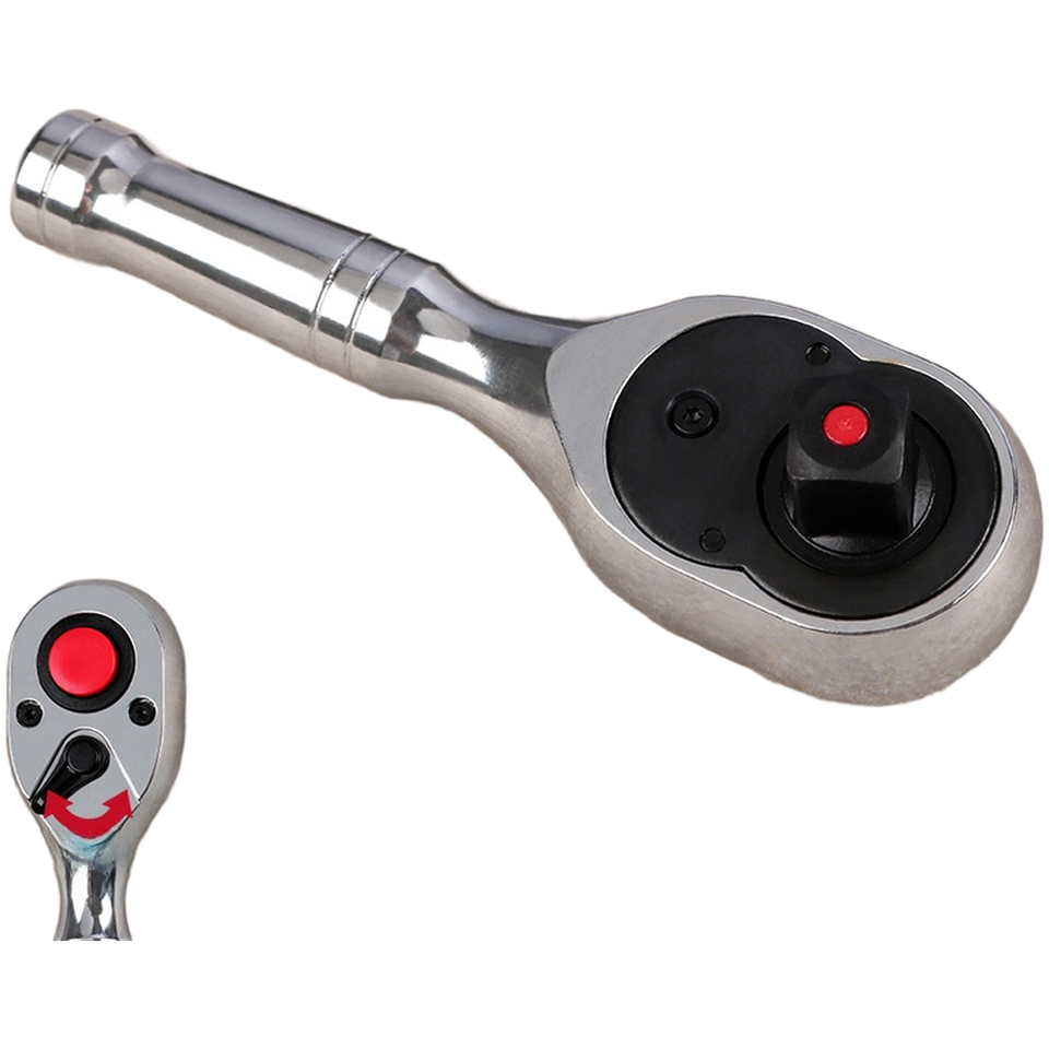 Chrome Vanadium Steel Quick-release Ratchet 1/2 Inch Drive Mechanic ...