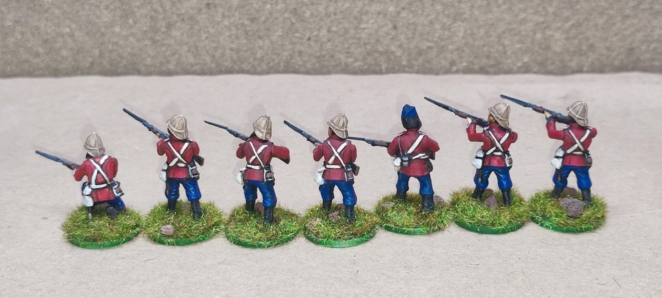 28mm Perry Miniatures Colonial Zulu War-British Army Plastic painted 26 ...