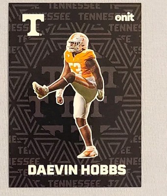 Daevin Hobbs Fusion Black Tennessee Volunteers 2025 Onit Football F-23 ...