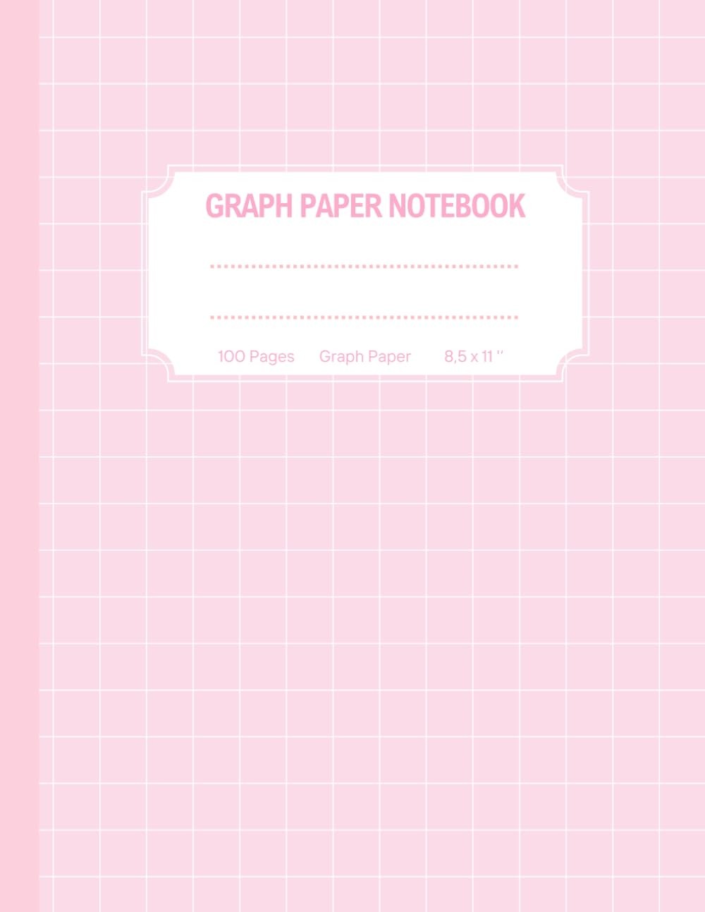 Super Cute Pastel Pink Aesthetic Graph Paper Grid Lined Graphing ...