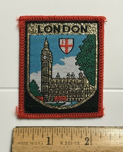 London England Palace of Westminster United Kingdom UK Woven Badge ...