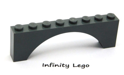 4 LEGO Dark Bluish Grey Brick Arch 1 x 8 x 2 (3308) 4 Pieces | eBay