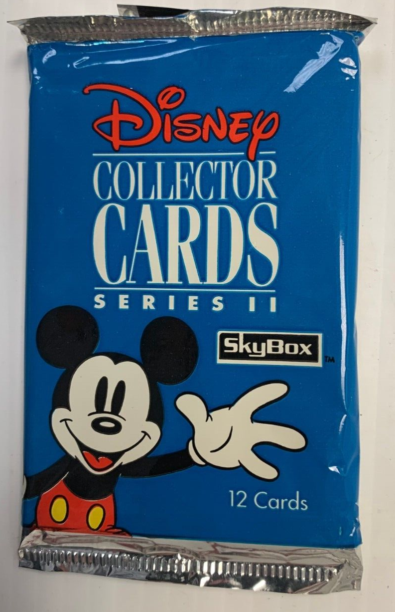 Disney Collector Cards Series 2 Skybox – 12 Cards - Unopened Pack 1992 ...
