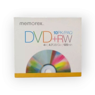 Memorex DVD Rewritable Media - DVD-RW - 4x - 4.70 GB - 10 Pack Jewel | eBay