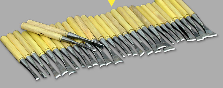 Hand Wood Carving Tools 31pcs General Chisel Made Ground By Hand With ...