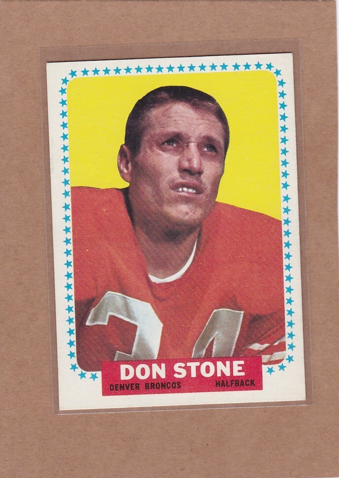 1964 TOPPS FOOTBALL DON STONE #62 BRONCOS EX+ *A19721 | eBay