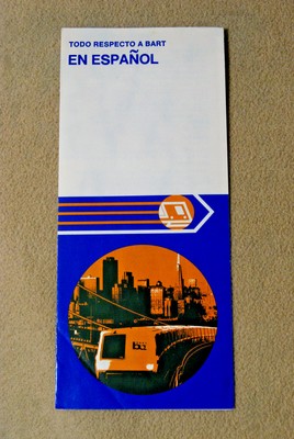 BART Brochure in Spanish | eBay