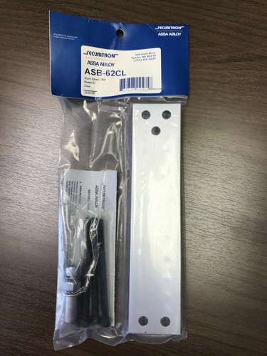 Securitron ASB-62CL Aluminum frame shim / spacer bracket for Magnalock ...