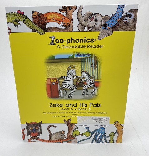 Zoo-Phonics Pre-school Decodable Reader Level A Book 3 “Zeke And His ...