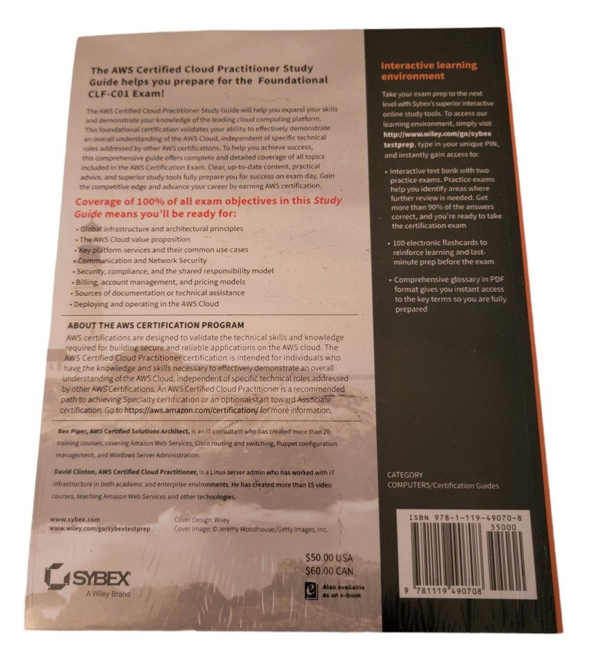 Sybex AWS Certified Cloud Practitioner Study Guide: CLF-C01 Exam ...