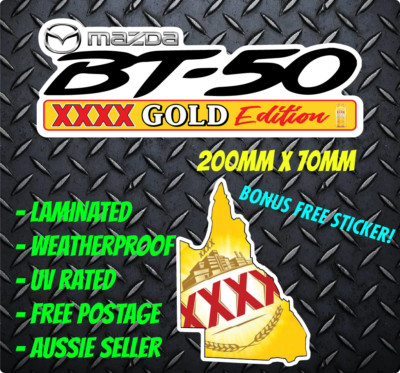 Mazda BT50 - XXXX Gold Edition - Custom Stickers AUST SELLER A++ | eBay