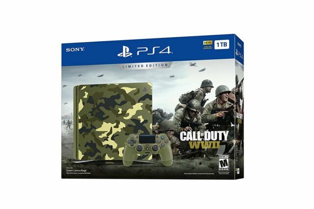 PlayStation 4 1tb Call of Duty WWII Limited Edition Console Sony Ps4 ...