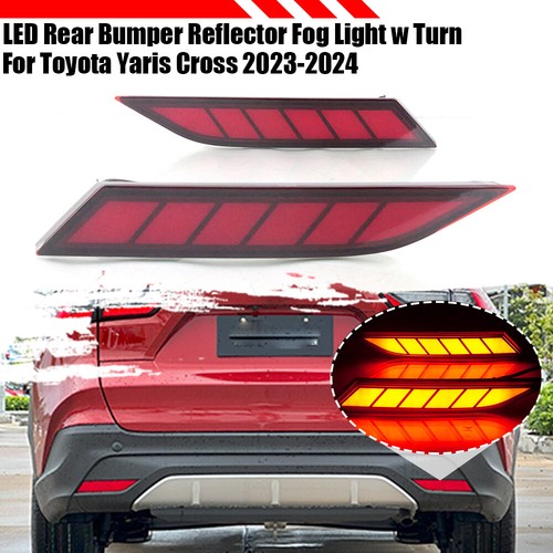 Red Rear Bumper Reflector Fog/Turn Signal Light For Toyota Yaris Cross ...
