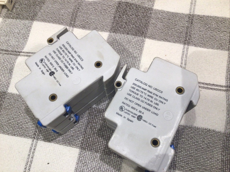 Ferraz Shawmut Gould USCC3 3 Pole Fuse Holder 600 V 30 Amp | eBay