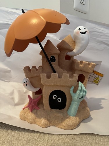 HERE LIES SUMMER Light Up Haunted Sandcastle Beach Halloween SUMMERWEEN ...