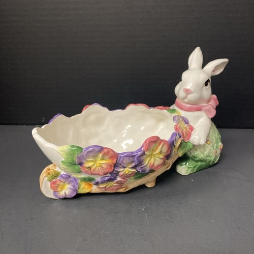 Corner Ruby Spring Collection Candy Dish Bunny Planter Rabbit Pansy ...