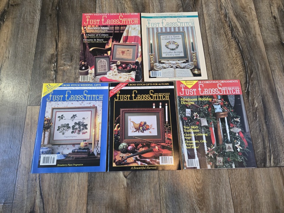 Lot (88) Cross Stitch Magazines, Love Of Cross Stitch, Leisure Arts ...