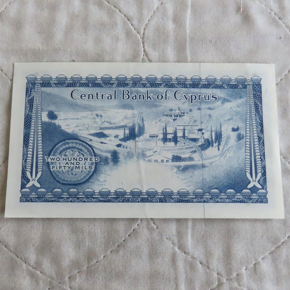 1978 CENTRAL BANK OF CYPRUS 250 MILS BANKNOTE - high grade | eBay UK