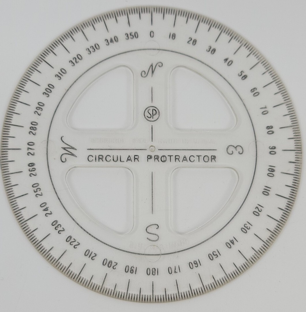 Compass Protractor Template