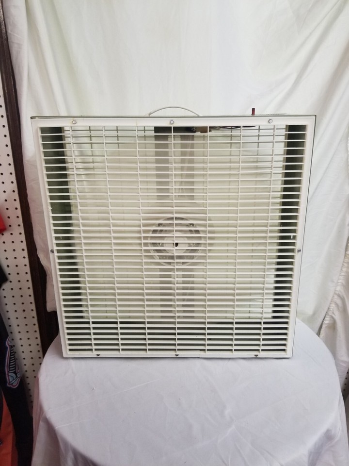 Vintage Rare Superlectric Avocado Green Box Fan | eBay