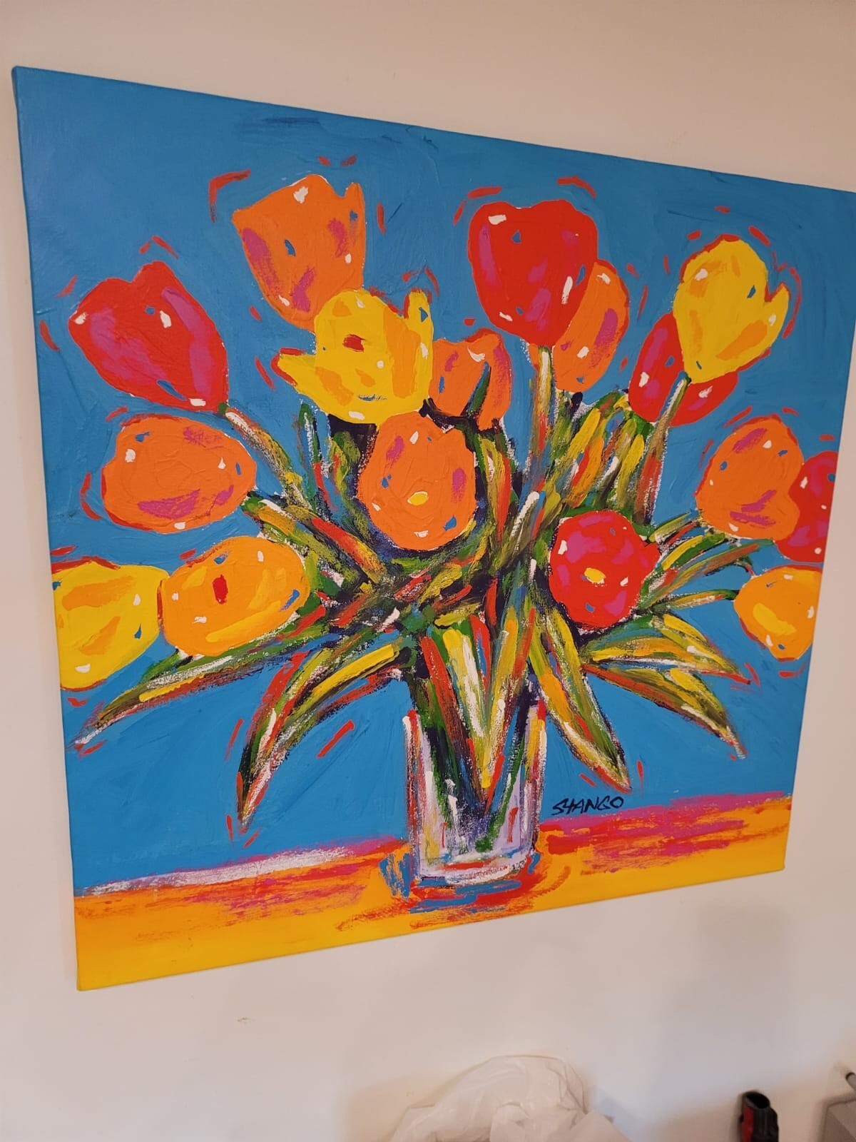 Classic Tulip Flowers | John Stango artwork | Painting on canvas | eBay