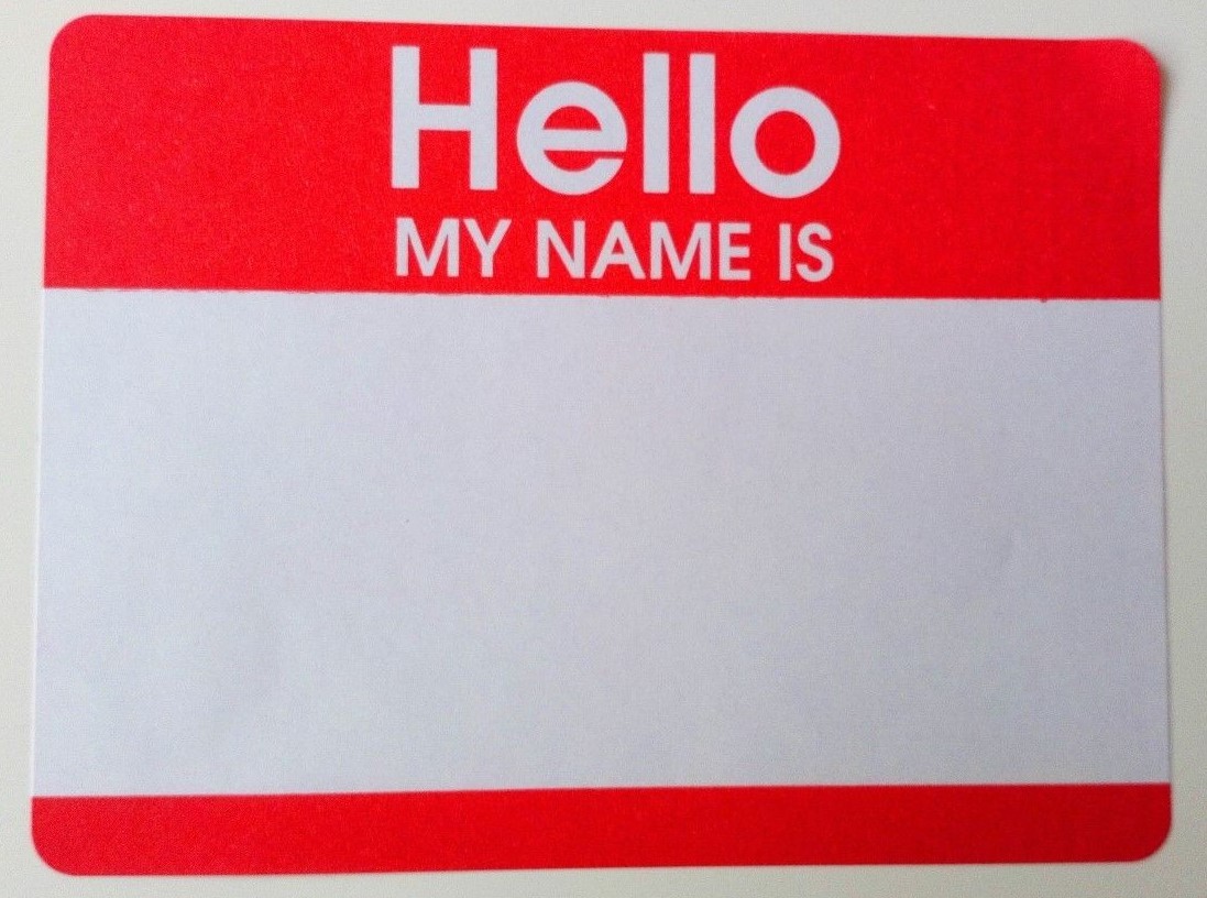Hello My Name Is Sticker TAKI 183 "Hello My Name Is" Signed Sticker