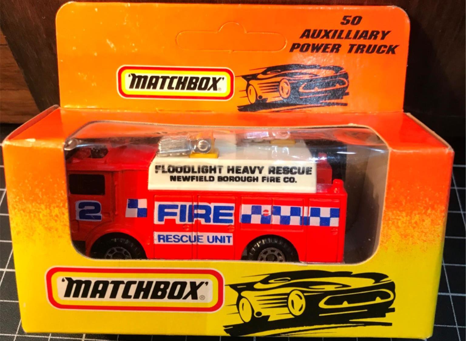 Matchbox Superfast Auxilliary Power Truck Fire Rescue Unit | eBay