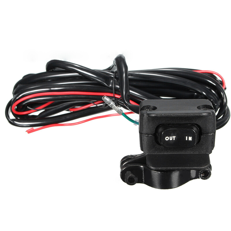 Handlebar Mount Switch And Rocker Motorcycle ATV White LED Light Bar