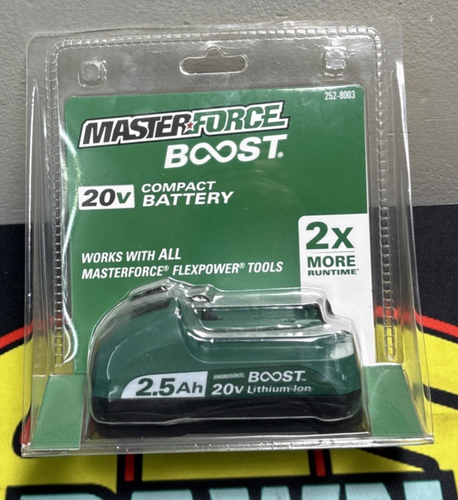 Masterforce 20v Boost 2.5 AH Lithium Ion Battery Model 252-8003 | eBay