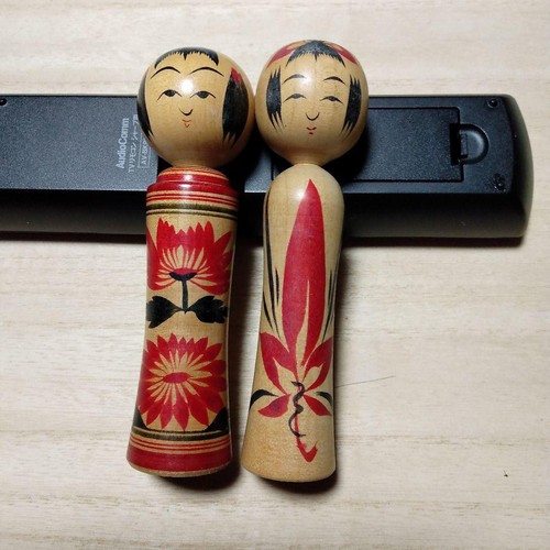 Kokeshi Japanese Wooden Doll Vintage Antique Naruko Set Lot of 2 | eBay