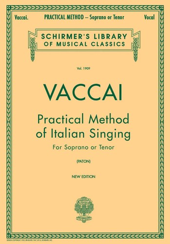 Practical Method of Italian Singing | Nicola Vaccai | Vocal Method ...
