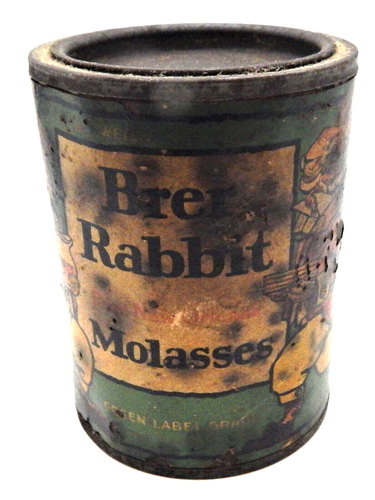 Brer Rabbit Molasses Tin Can With Paper Label - New Orleans, La. Circa ...