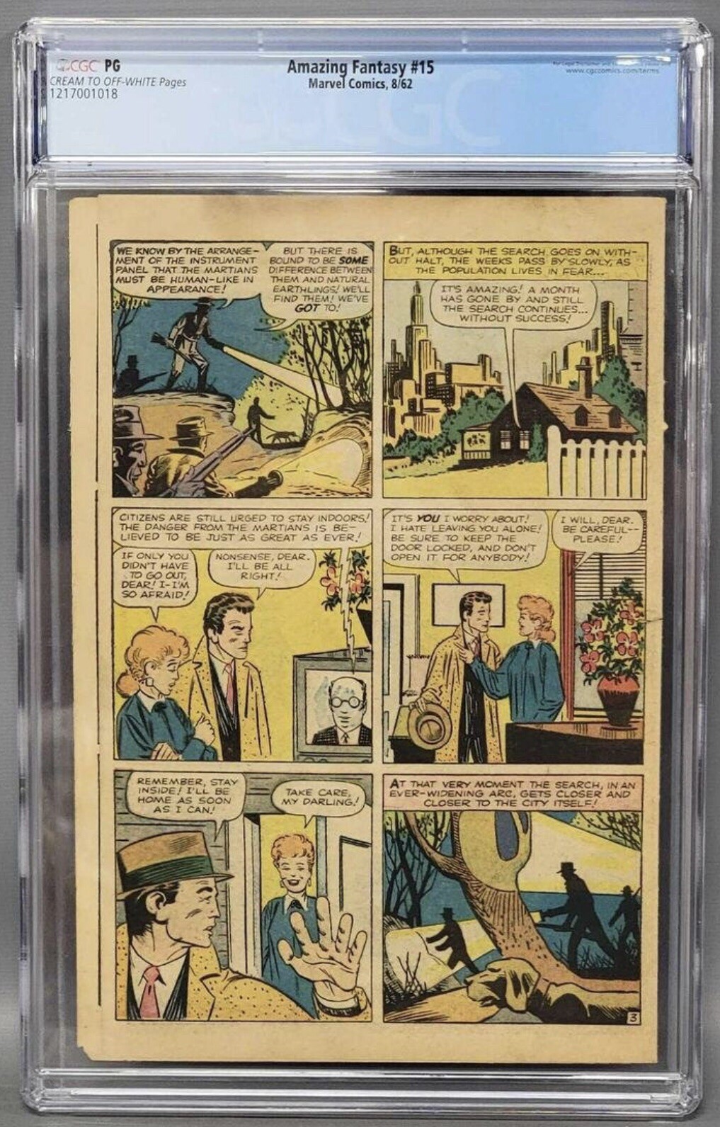 AMAZING FANTASY 15 CGC 3rd Wrap 1st APPEARANCE OF SPIDER-MAN COSTUME ...
