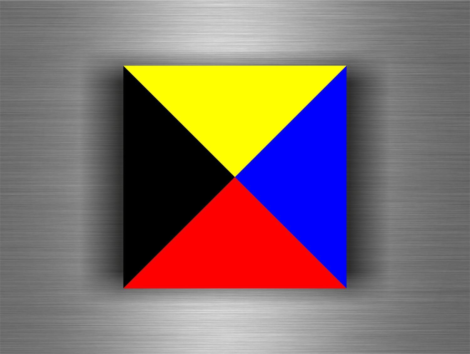 Sticker Car Code Maritime International Flag Pavilion Z Zulu | eBay