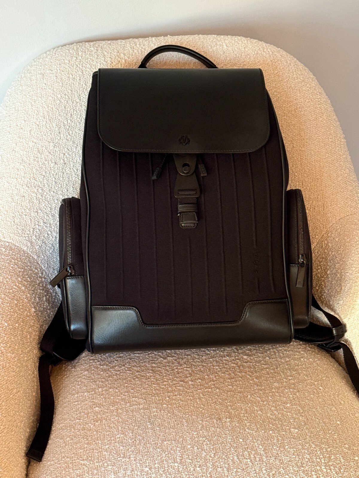 RIMOWA Never Still Large Flap Backpack – All Black, Mint UK Preloved – FLUF