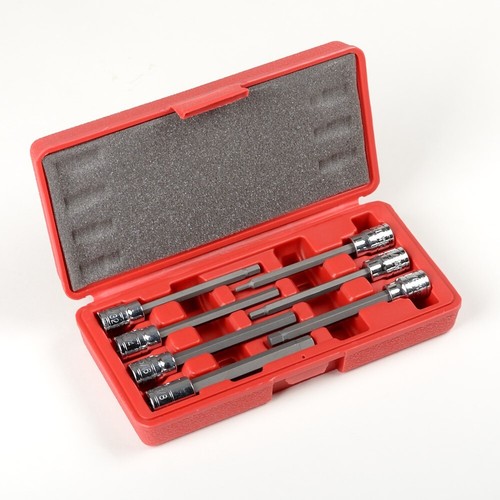 7 PC 3/8" DR LONG REACH HEX BIT SOCKET SET SAE -CR V- | eBay