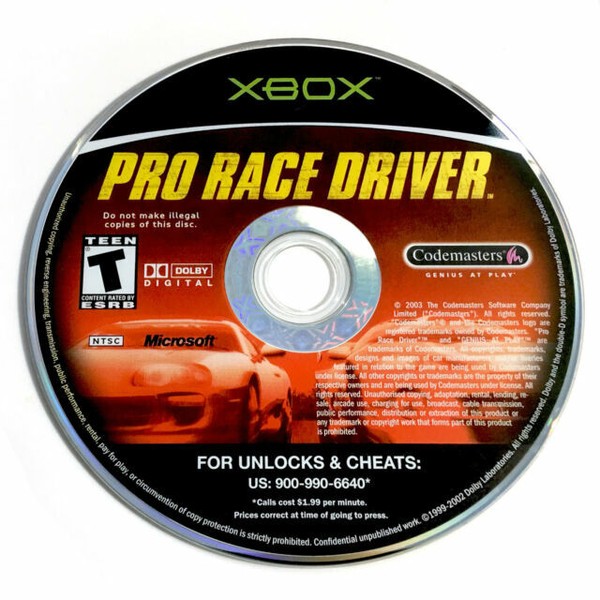 Pro Race Driver (Microsoft Xbox, 2003) for sale online | eBay