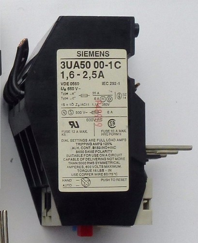2 Siemens Schütze Relais 3UA5000-1C, 3UA5200-0G | eBay.de