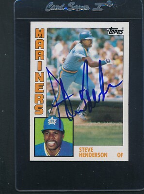 1984 Topps #501 Steve Henderson Mariners Signed Auto *C3089 | eBay