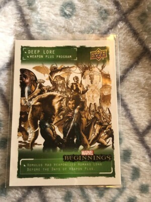 923-4 Marvel Beginnings Vol 2 Series 1 Deep Lore Weapon Plus Program ...