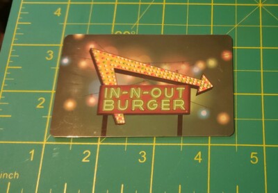 In N Out Burger "Holiday Arrow" Gift Card (Used) (NO VALUE) INO | eBay