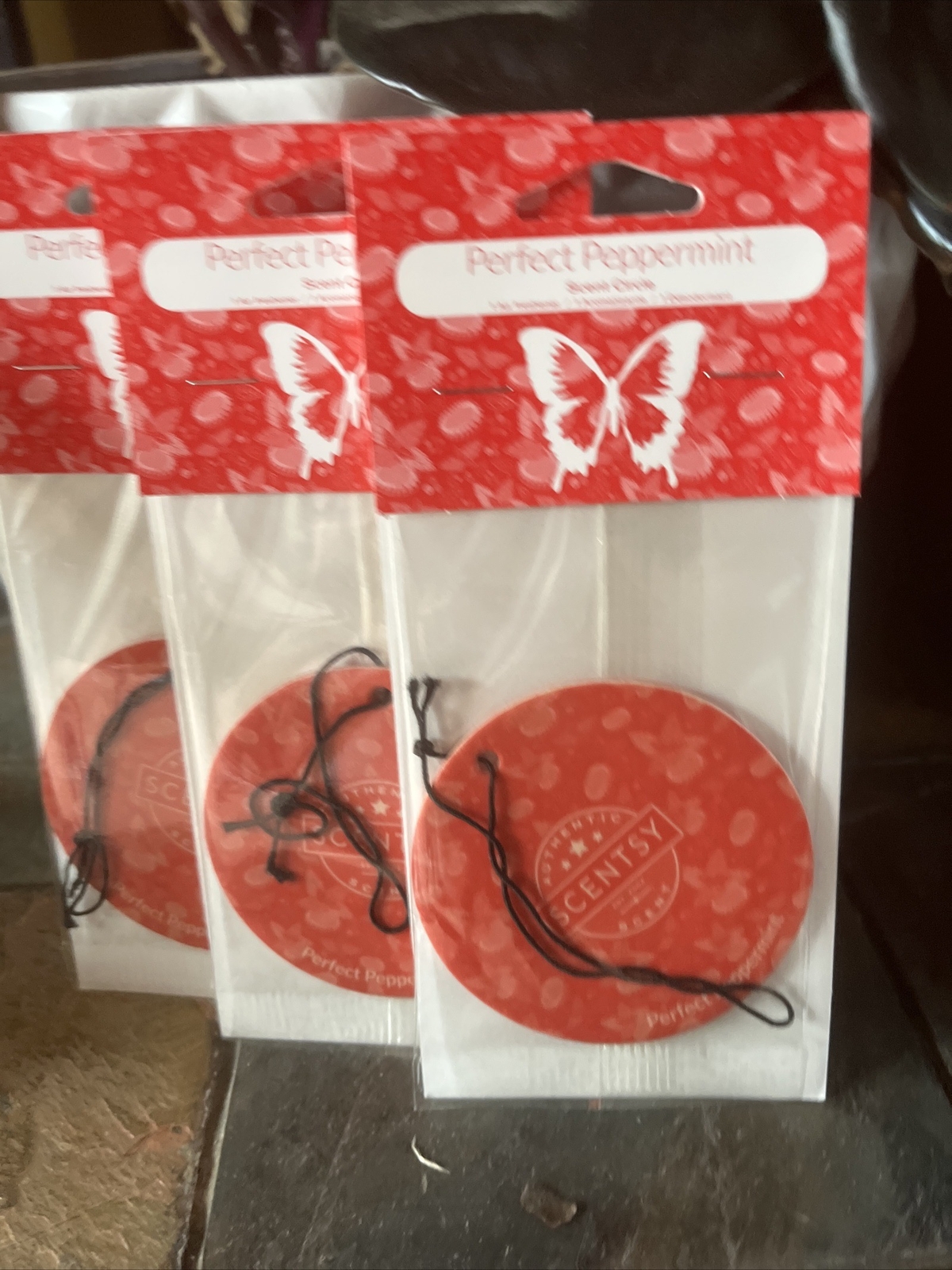 3 New Scentsy Scent Circle Hanging Car Air Freshener Perfect Peppermint ...